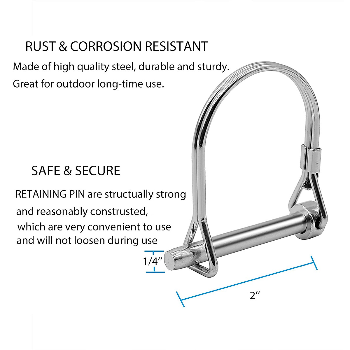 Thinvik 12.2MM Steel Hitch for Burley Trailer, Baby Bike Trailers Replace Attachment- Kids Burley Bee Bike Trailer Hitch Coupler Attachment - Children Trailers Adapter Replacement Connector(45°)