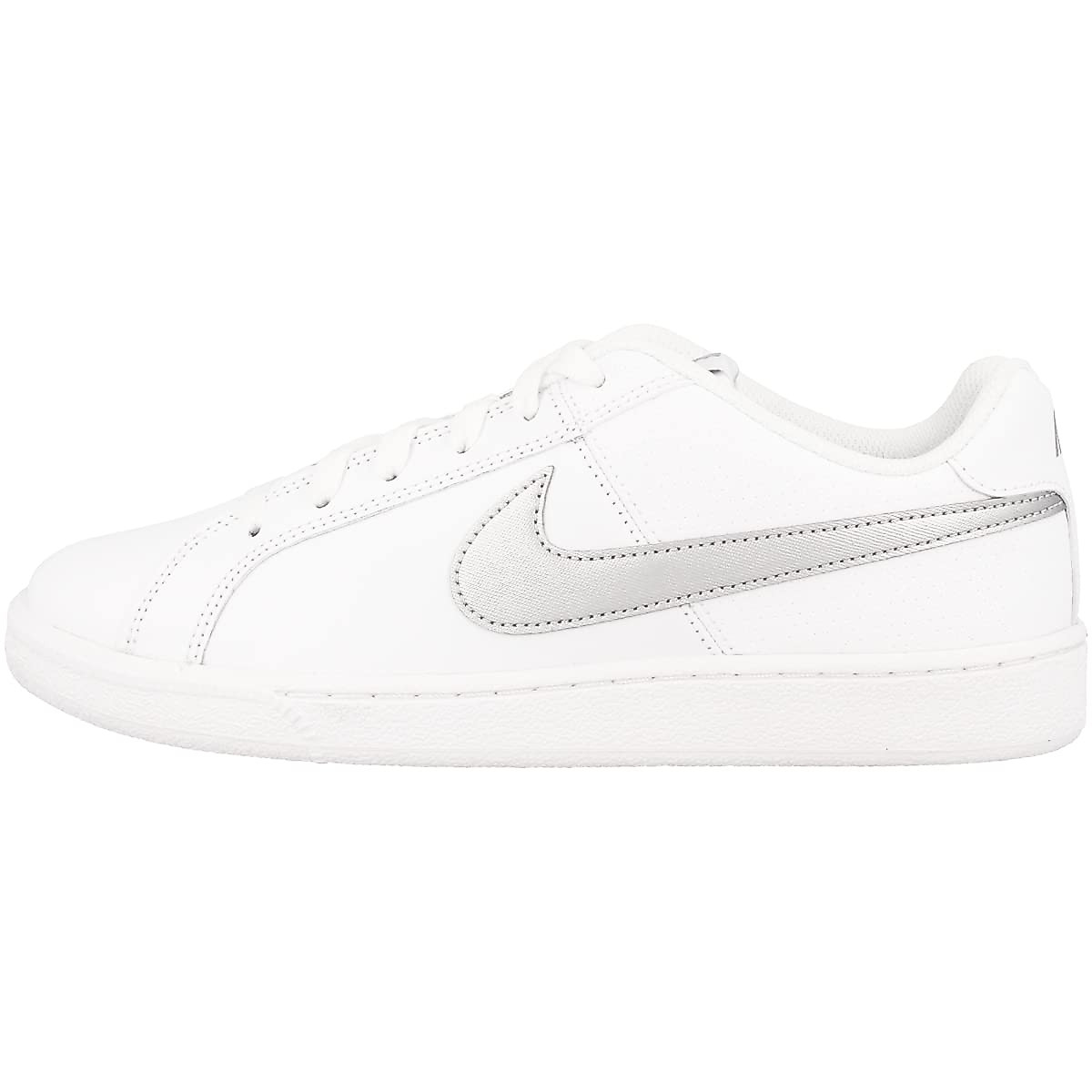 Nike Women's Low-Top Sneakers Tennis Shoes, White White Metallic Silver 100, 9.5