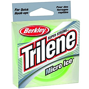 Berkley Trilene® Micro Ice®, Solar, 6-Pound Break Strength, 110yd Monofilament Fishing Line, Suitable for Freshwater Environments, 25yd | 22m