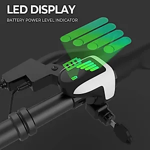 Phantomgogo Commuter R1 - Electric Scooter for Adults - Foldable Scooter with Seat & Carry Basket - 450W Brushless Motor 36V - 15MPH 265lbs Max Load E Mopeds for Adults (Black)