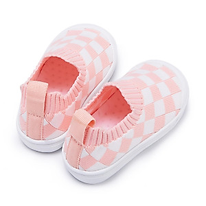 Baby Walking Shoes First Boy Girl Walker Infant Sock Tennis Mesh Sneakers Breathable 6 9 12 18 24 Months Pink Size 6-12 Months Infant