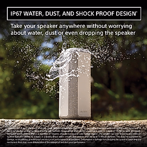 Sony SRS-XE300 X-Series Wireless Portable-Bluetooth-Speaker, IP67 Waterproof, Dustproof and Shockproof with 24 Hour Battery, Black