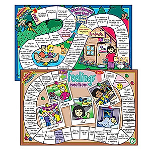 Super Duper Publications | Say and Do Positive Pragmatic® Social Skills Laminated Games | Educational Learning Resource for Children
