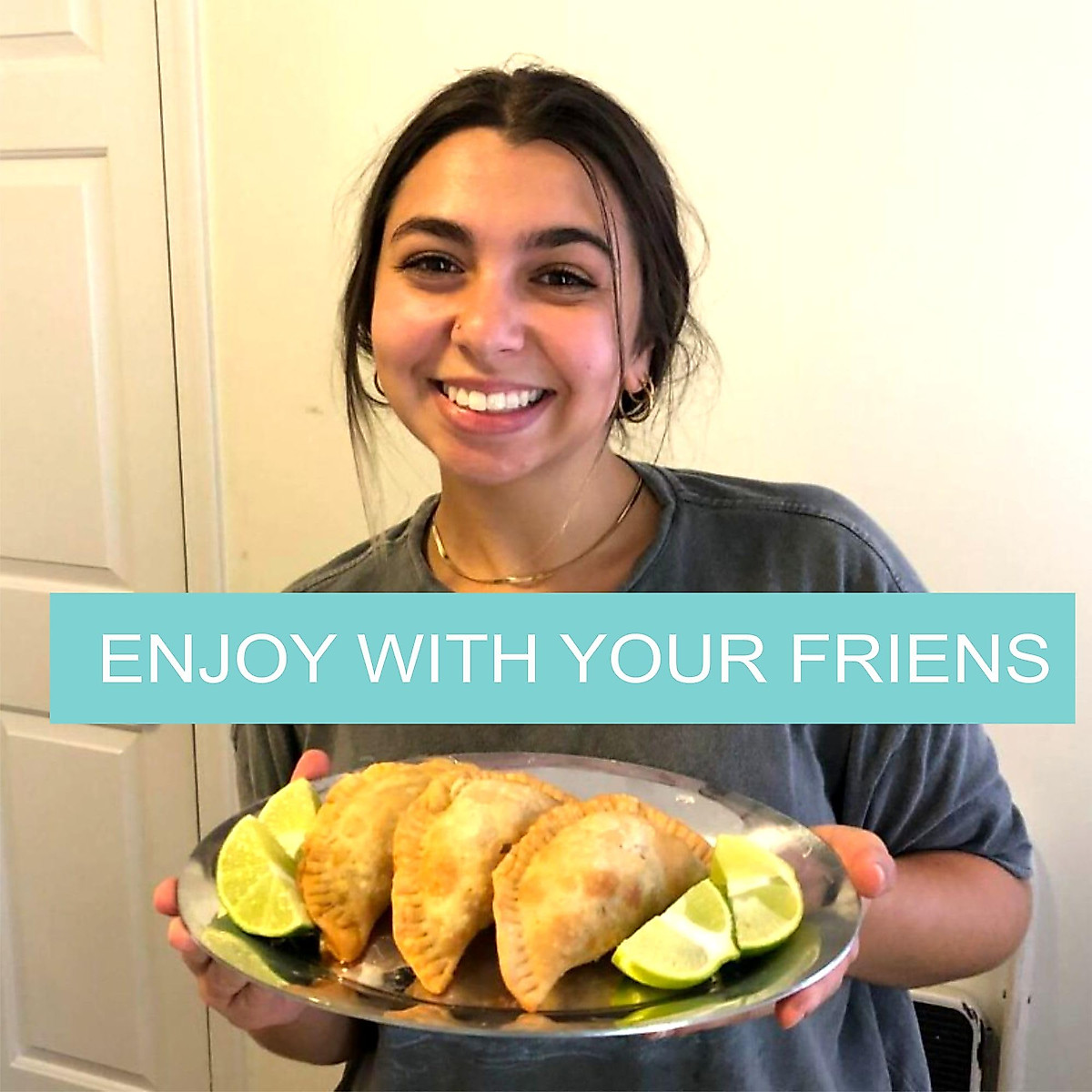 Empanada Maker Press 6 inch - Professional - Mold Ravioli Dumpling Tortilla Folder - Quesadilla - Empanadas, Pierogi, Samosa, Calzone, Momo Mold - Extra Large