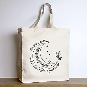 TOBGB Willow lyrics Gift Music Lover Tote Bag Song Lyrics Gift Singer's Merchandise (Willow tote)