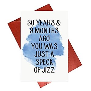 Funny 30th Birthday Card,30 Years Birthday Cards