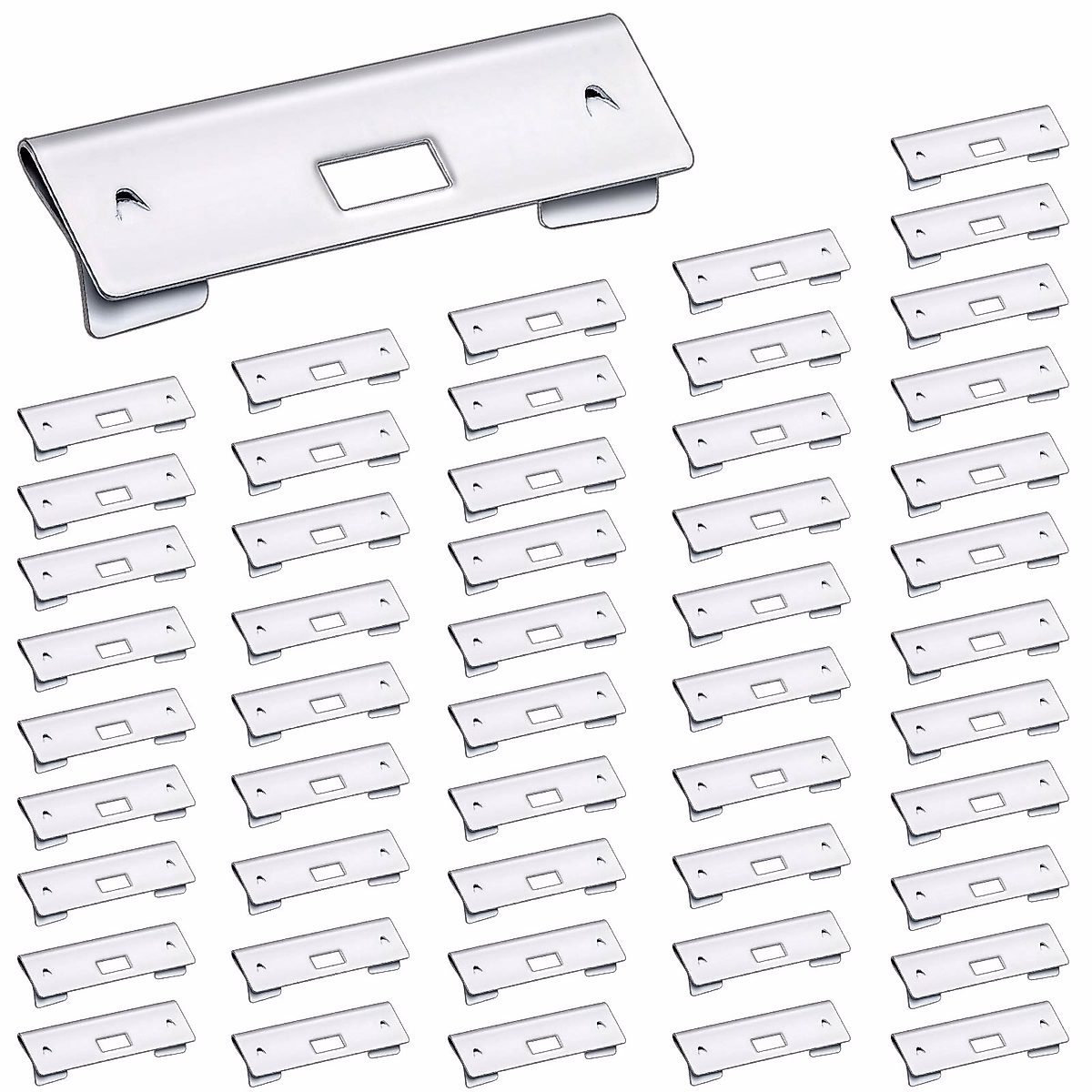 80 Pieces Vertical Blind Repair White Vane Savers Blind Repair Clips Curved Repair Clips Window Blinds Replacement Slats Vertical Blind Repair Tabs for Fixing Vertical Window Shades Slats