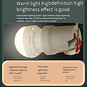 MBCEYLSTUB 2-Tier Countertop Food Warmer Commercial 3D Heating Pizza Pastry Warmer with Temperature Knob Display Kitchen Appliances