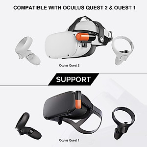 ARCHIEN Battery Pack Compatible with Oculus/Meta Quest 2,Elite Strap and Quest,5000mAh Fast Charging Lightweight USB C Portable Charger, 2.5 Hours Extra Playtime Extended