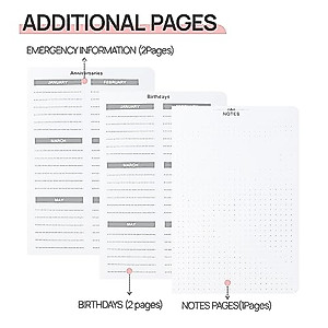 Stilip Password Book with Alphabetical Tabs - Upgraded Hardcover Password Keeper with PU,Perfect for Record Organize Your Passwords - Rose Gold