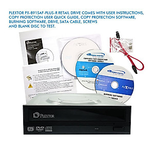 Digital Plextor PlexWriter 24X SATA DVD/RW Dual Layer Burner Drive Writer - Black Optical Drives PX-891SAF-PLUS-R (Retail)