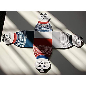 Marius Trulls Lisa Larsson Pattern Cat Shape Kitchen Chopping Cutting Board/Sandwich Tray - Opto (Red)