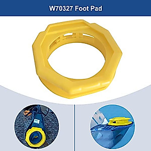 4 Pieces Pool Cleaner Replacements Include W70329 Finned Seal Disc Skirt & W69698 Pool Cleaner Diaphragms & W70327 Foot Pad Compatible with Zodiac Baracuda G2 G3 G4, Replace W72855 W69721 W46666