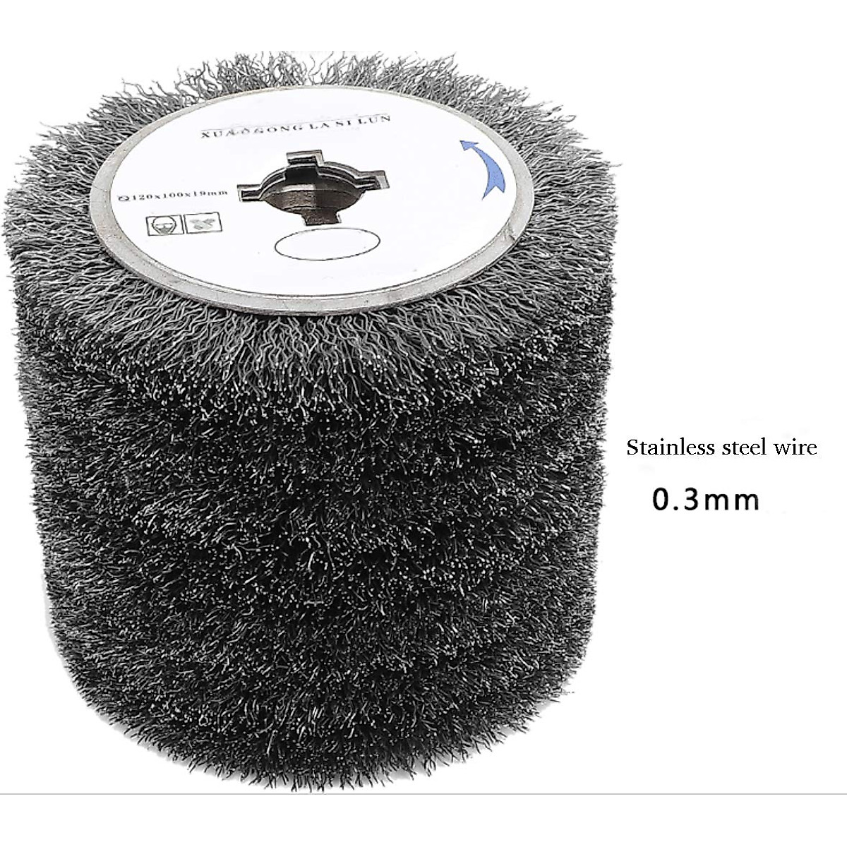 SIGNI Stainless Steel Wire Drawing Wheel for Wood and Metal Surface polishing Grinding Rust Removal