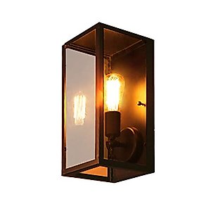 PEHUB Retro Personality Outdoor Waterproof Wall Lamp Luxury Villa Garden Patio Door Stairs Decoration Wall Light Rural Mediterranean Art Atmosphere Night Twilight To Dawn Wall Sconce Exterior Light Fi