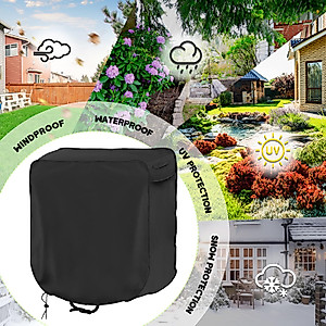 Leefasy Garden Hose Reel Cover Protective Cover Sun Protection Lightweight, Waterproof Garden Hose and Reel Portable Retractable Hose Reel Cover