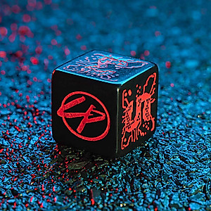 Q-Workshop Cyberpunk Red Essential Dice Set Black