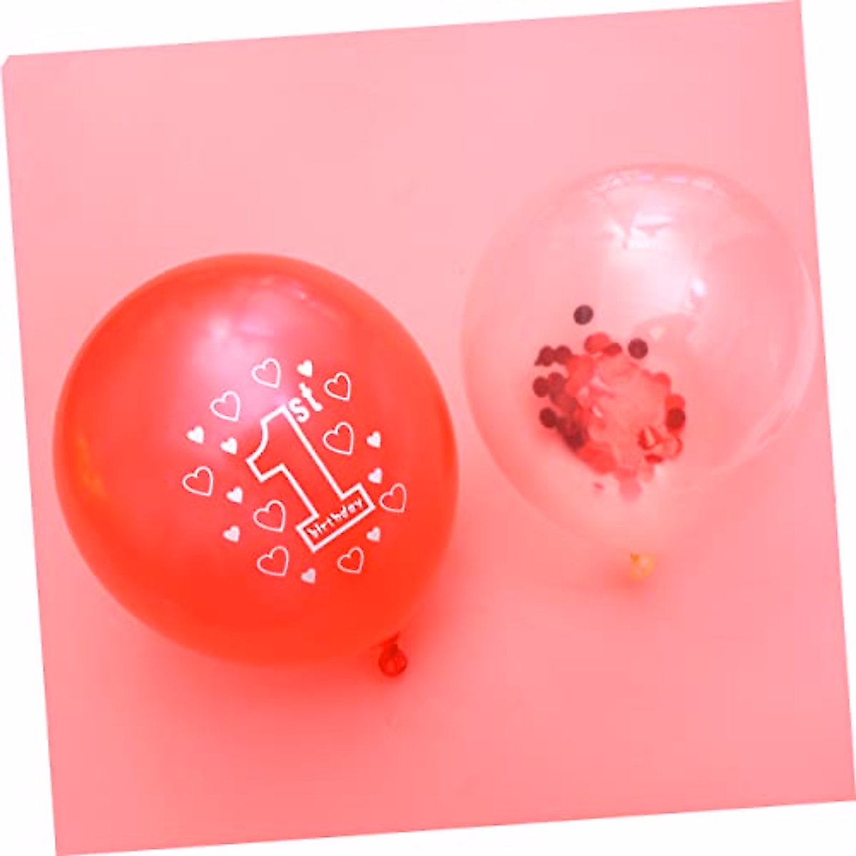 Abaodam 10pcs 1st Birthday Latex Balloon Number 1 Balloon One Party Balloons Bouquet Balloons for Kids Wreath Decor Baby 1 Month Balloon One Birthday Balloons Happy Birthday Child Filling