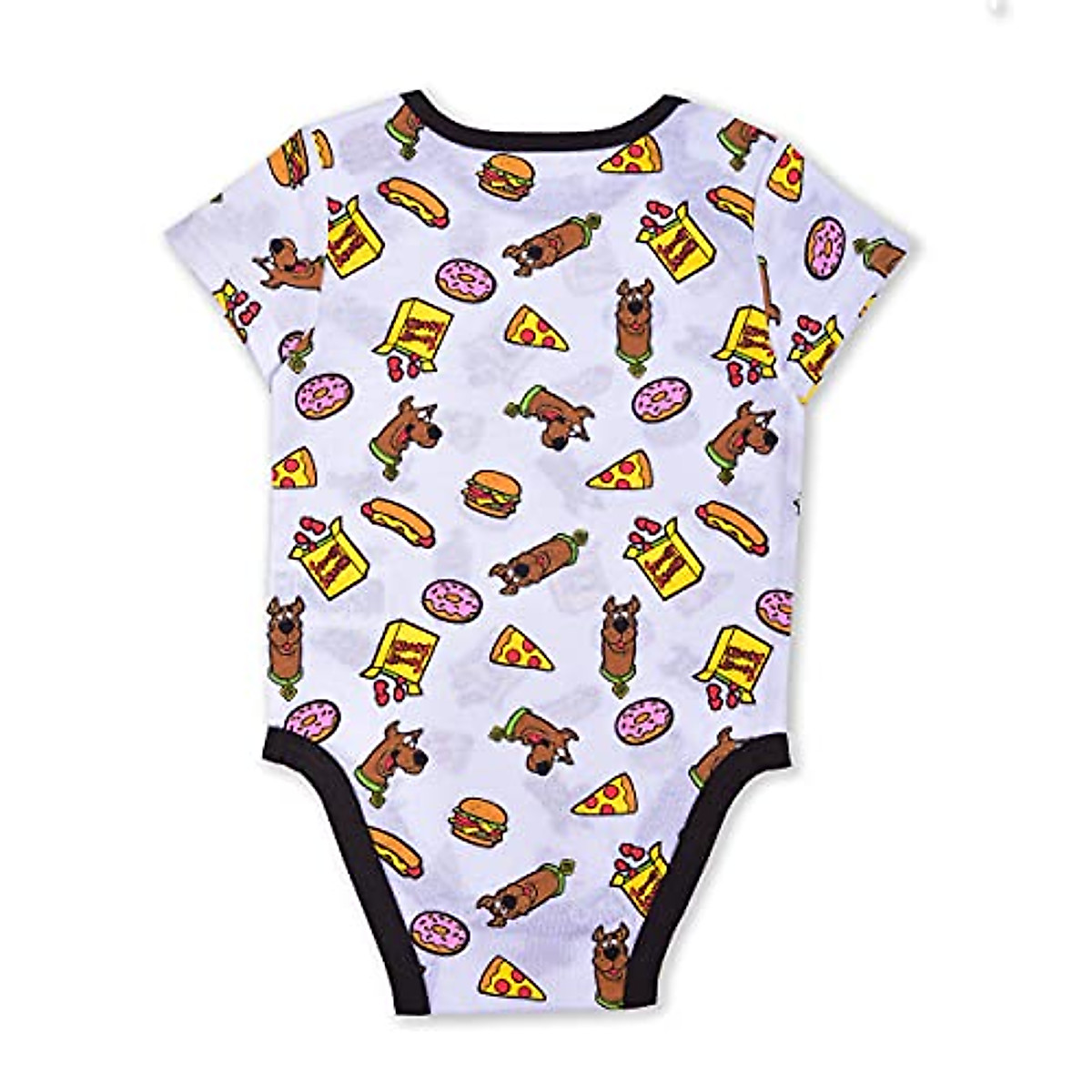 Warner Bros. Scooby-Doo Boys’ 4 Pack Bodysuit for Newborn and Infant – Blue/Grey