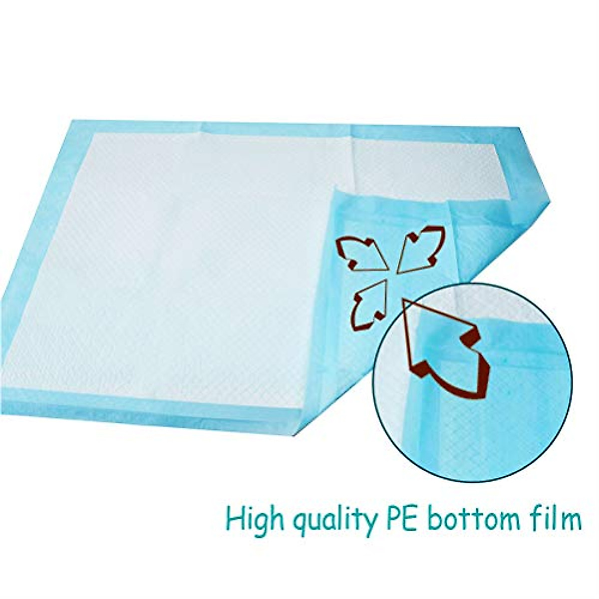 kathson 100 Pcs Rabbits Disposable Diaper Cage Liners Super Absorbent Healthy Cleaning Pad for Hedgehogs, Hamsters, Chinchillas, Rabbits, Cats, Reptiles and Other Small Animals