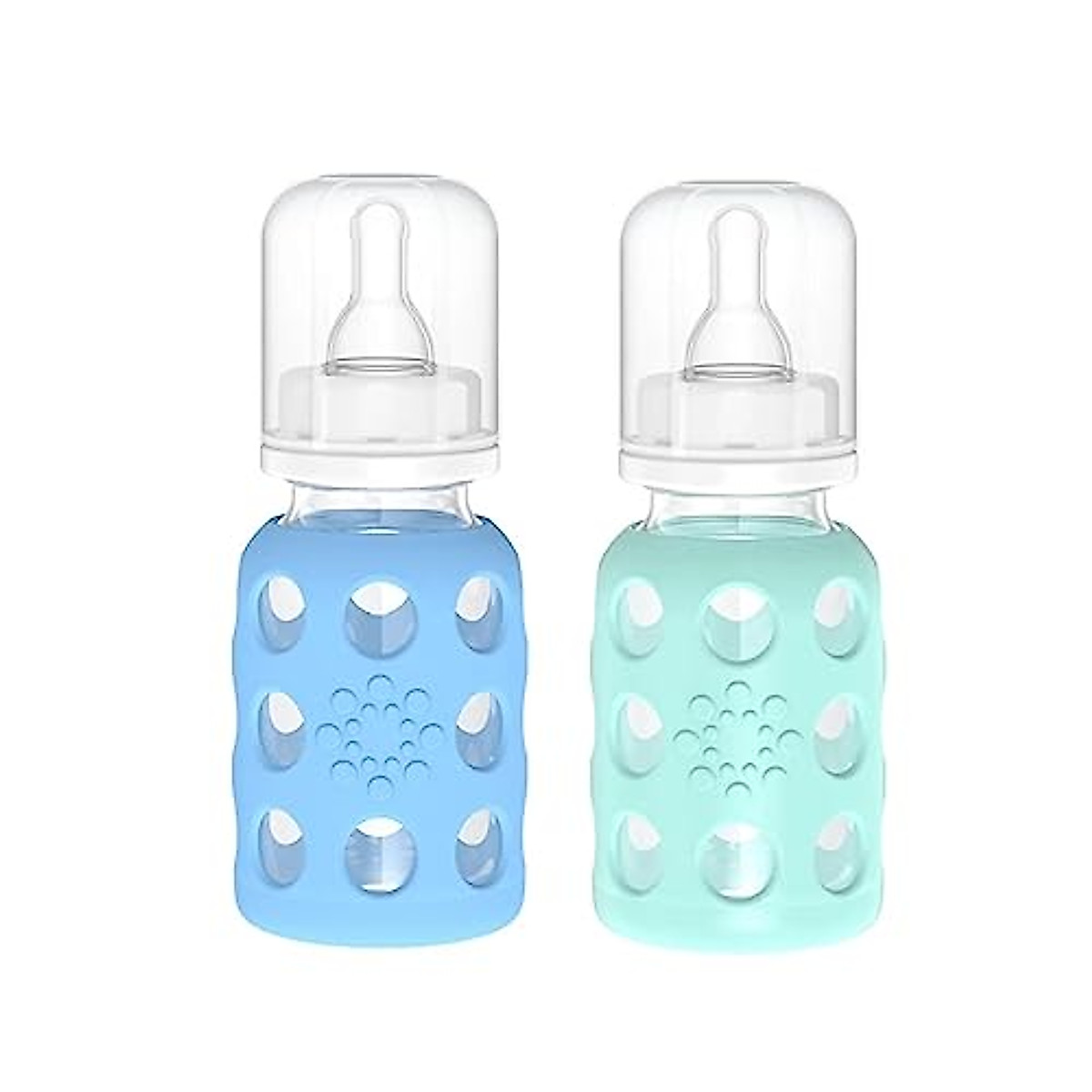 Lifefactory Baby Bundle - Bottle Set - Sky/Mint - 4 oz - 2 pk