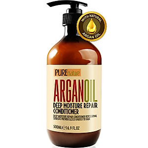 Moroccan Argan Oil Conditioner - Sulfate Free Products for Women and Men - Deep Moisturizing for Dry, Curly, Colored, Damaged Hair - Hydrating Repair, Salon Grade Formula for All Hair Types