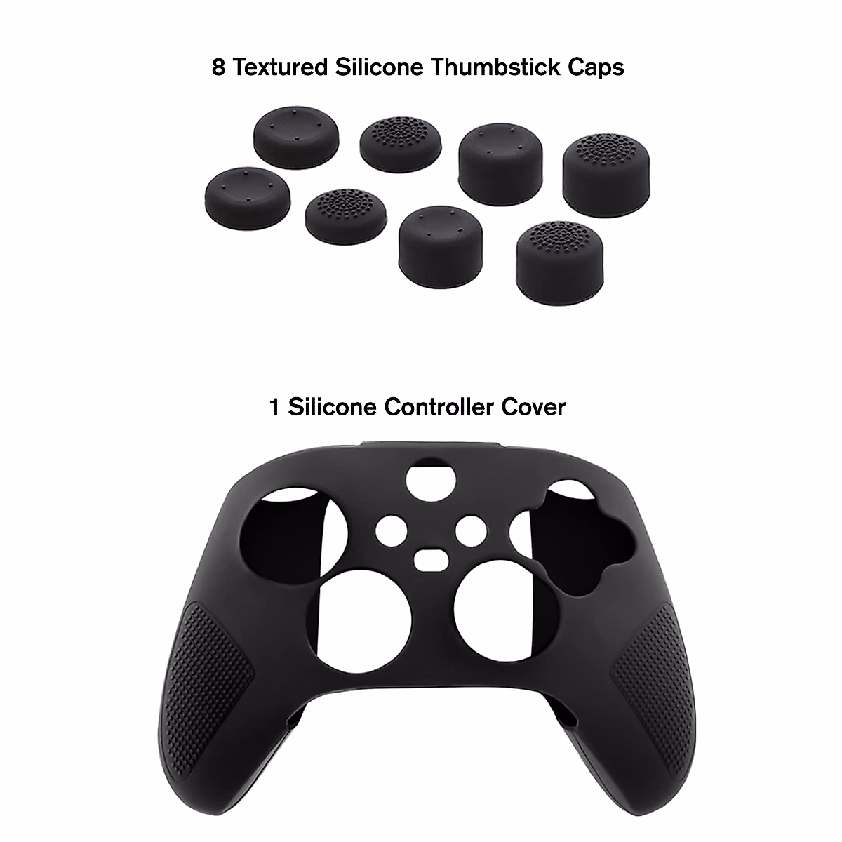 Deluxe Master Pak for Xbox Series X|S | Dual Controller Charge Base | High Quality Wired Headset Designed for Ears | 2 Rechargeable Battery Packs | Silicone Controller Skin and Thumb stick Caps