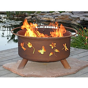 Patina Products F110, 30 Inch Flower & Garden Fire Pit