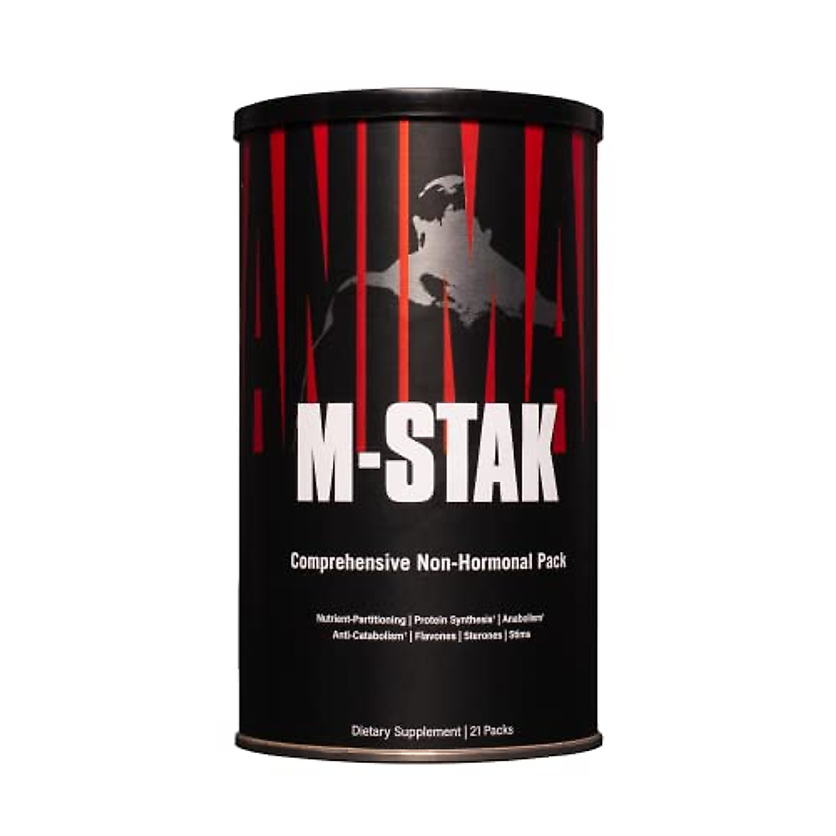 Animal M-Stak - Non-Hormonal Hard Gainers Muscle Building Stack with Energy Complex - 21 Count