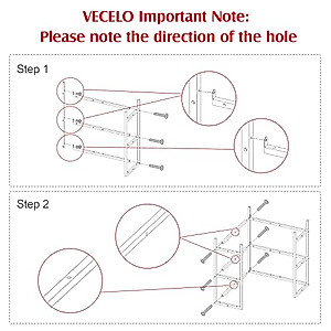 VECELO Corner Cabinet Table with 3 Tier Open Shelf, Multipurpose Display Organizer Storage Stand, for Small Space Living Room Home Office Kitchen,Grey
