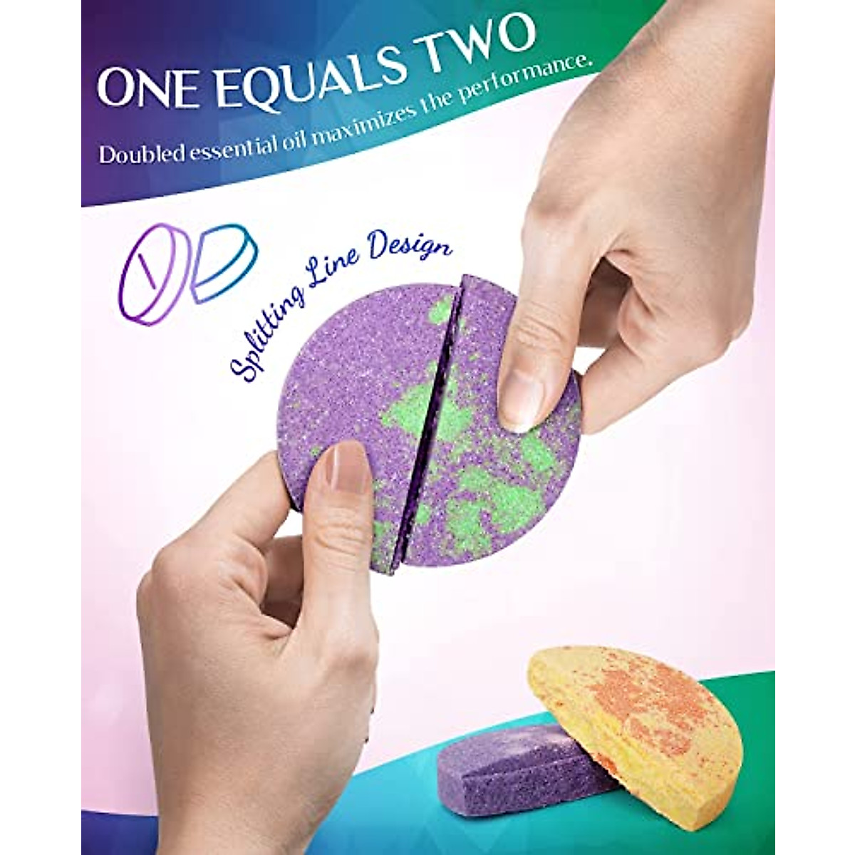 POPCHOSE Shower Steamers Aromatherapy - Bath Bomb Shower Tablets 8 Pack, Self Care & SPA Relaxation - Stocking Stuffers Christmas Gifts for Women and Mom Who Has Everything, Birthday Valentines Gift