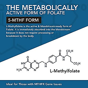 L Methyl Folate 15mg plus Methyl B12 Cofactor - Professional Strength, Active 5-MTHF Form - Supports Mood, Methylation, Cognition – Bioactive forms of Vitamin B9 & B12 (60 Capsules)