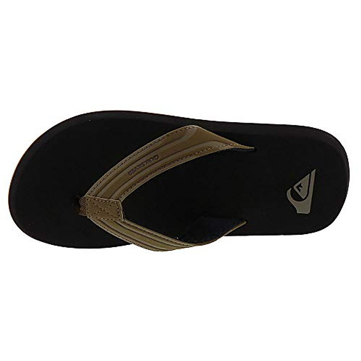 Quiksilver Unisex-Child Youth Monkey Wrench Flip Flop Sandal Big, TAN-Solid, 1(32) M US Little Kid