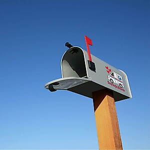 3 PCS Thank You Mailbox Decal, Waterproof Vinyl Sticker with Love and Support for USPS Mail Carrier Mail Truck Sticker (5inch)