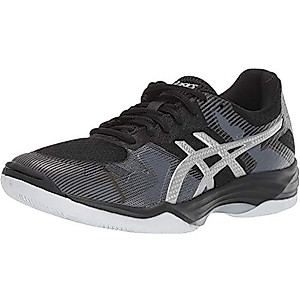 ASICS Women's Gel-Tactic 2 Volleyball Shoes, 10, Black/Silver