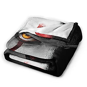 Horror Movie Blanket for Adults ĪŤ P̪èňňŷ-ŵīŝè Closwn Blanket Blankets Sofa Bed Couch Chair Soft Fleece Horror Blankets and Throws 60"x50"