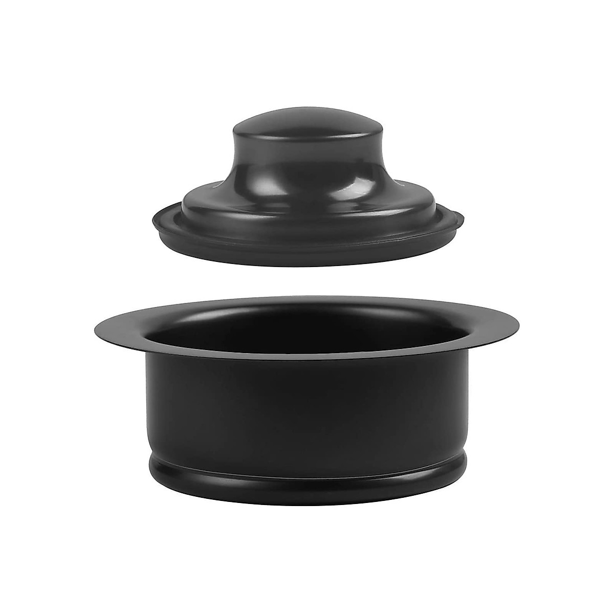 HausinLuck Garbage Disposal Flange, Black Garbage Disposal Drain Garbage Disposal Sink Flange and Stopper, Garbage Disposal Flange Plug For 3-1/2 Inch Drain Hole, Sink Flange and Stopper