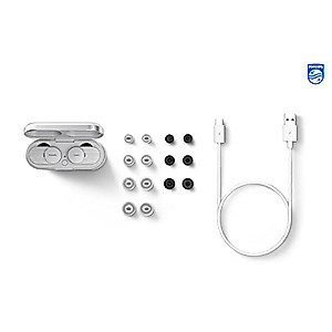 PHILIPS Fidelio T1 True Wireless Headphones with Active Noise Canceling Pro+, Audiophile Quality, White