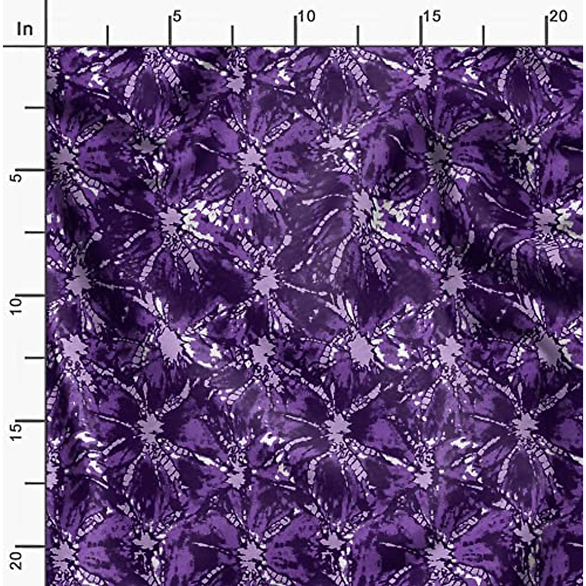 Soimoi Purple Heavy Canvas Fabric Batik Tie-Dye Print Upholstery Fabric, Fabric for Home Accents Fabric by The Yard 58 Inch Wide