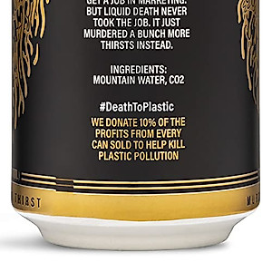 Liquid Death Sparkling Water, 16.9 oz Cans (12-Pack)