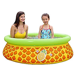 Youniya Inflatable Pool for Kids-Inflatable Wading Pool for Kiddie Easy Setup and Storage Kids Pool,Outdoor,Garden,Pools for Backyard(59.1DIAX16.1H) (Bee Spray Pool)