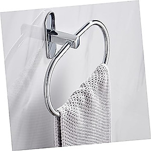 Towel Rack 2pcs Towel Hanger Wall Mounted Towel Holder Towel Rack No Punching Towel Ring Tower Hanger Towel Hanging Towel Bar Single Towel Shelf Towel Bar