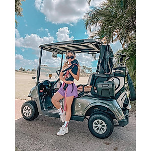 ED3SIZE Golf Skirts for Women Cross Waist Tennis Skirts Active Yoga Skirts with Shorts Workout Athletic Skorts with Pockets (Lavender, M)