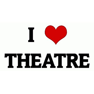 CafePress I Love THEATRE Mug Ceramic Coffee Mug, Tea Cup 11 oz