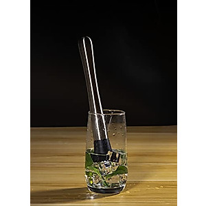 Ortarco 8 Inch Stainless Steel Muddler for Cocktails