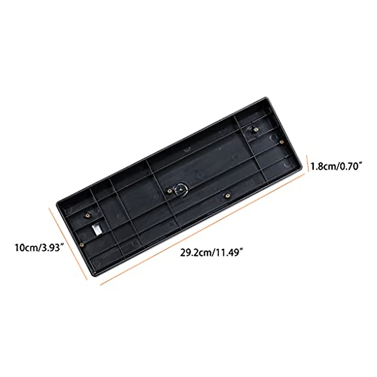 Kingjinglo Mini Keyboard GH60 Color Plastic Case for 60% Mechanical Gaming Keyboard Faceu 60 Plastic Shell Compatible Poker2 Pok3r Faceu 60 Plastic Shell