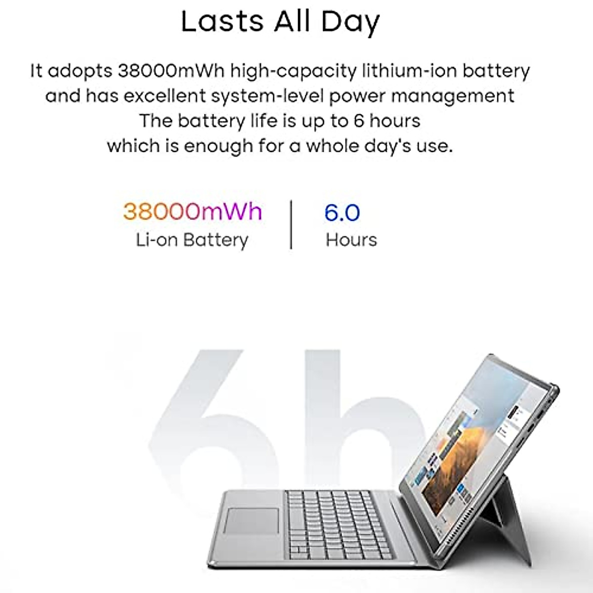 13 Inch Tablet, 2K IPS Display 16GB DDR4 1TB SSD HD Touch Screen Tablet, Magnetic Keyboard 5200mAh Tablet with Stylus for Office, Home, Work