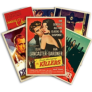 TYZZHOA Vintage Movie Posters for Theater Room Decor, 18x12 Inch Retro Room Aesthetic 80s 90s Posters, Dorm Room Decor, 6PCS Film Room Decor Posters
