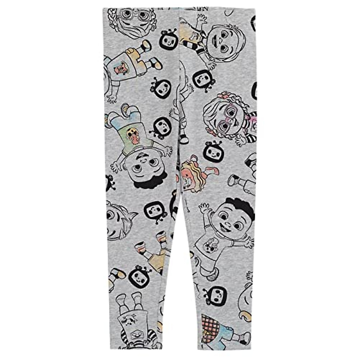 CoComelon JJ Cody Nina Toddler Girls T-Shirt and Leggings Outfit Set Orange/Gray 3T