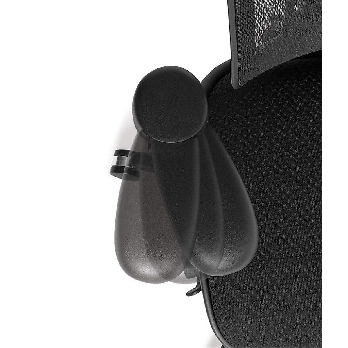 Workpro™ - Chair - Quantum 9000 Series Mid-Back Mesh/fabric Chair Black/olive - 43-3/4" H x 29-1/2" W x 28" D - 28" x 29